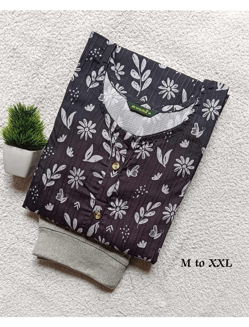 2161 – Popcorn Kurtis with Jeggings Combo - Perfect Collections